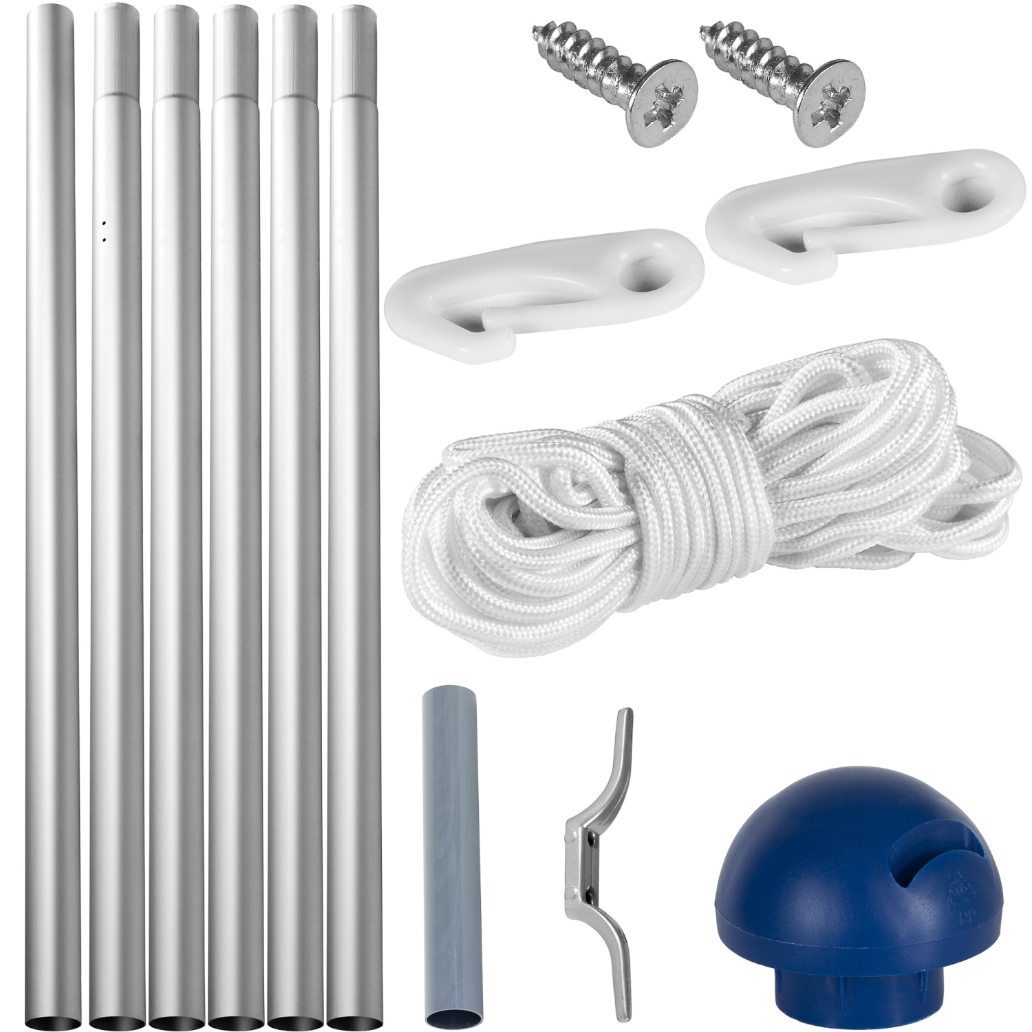 MASZT 6,5 M DO FLAGI MASZT FLAGOWY REKLAMOWY Z ALUMINIUM | Ogród ...