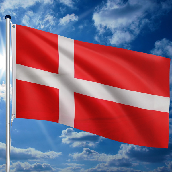 FLAGA DANII 120x80 CM NA MASZT DANIA Danii | Ogród \ Maszty flagowe, reklamowe & Flagi ...