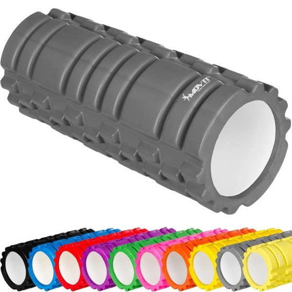 SZARY WAŁEK ROLKA DO MASAŻU ROLLER MASAŻ FITNESS Szary | Siłownia ...